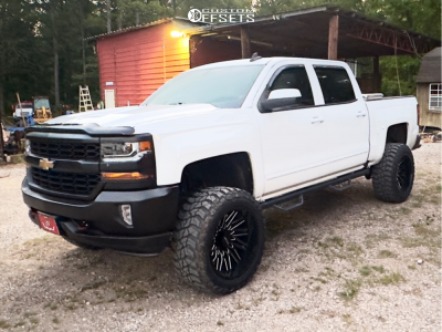 2018 Chevrolet Silverado 1500 with 22x12 -51 ARKON OFF-ROAD Apollo and ...