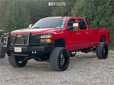 2010 Chevrolet Silverado 3500 HD with 22x14 -76 KG1 Forged Phoenix and ...