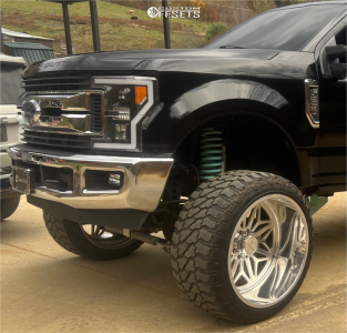 2017 Ford F-250 Super Duty with 26x16 -101 KG1 Forged Snow and 38/15 ...