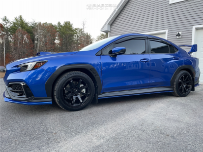 2024 Subaru WRX with 18x9.5 38 Enkei Vanquish and 245/40R18 Continental ...