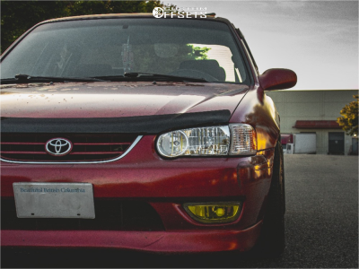 2001 Toyota Corolla with 15x8 20 Aodhan Ah03 and 195/50R15 Falken Ziex ...