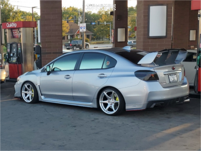 2018 Subaru WRX STI with 18x9.5 22 Kansei Tandem and 235/40R18 Lexani ...