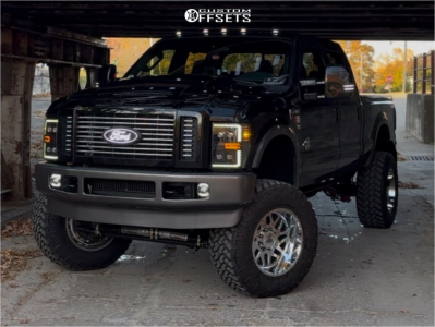 2008 Ford F-250 Super Duty with 20x12 -44 Hostile H108 and 38/13.5R20 ...