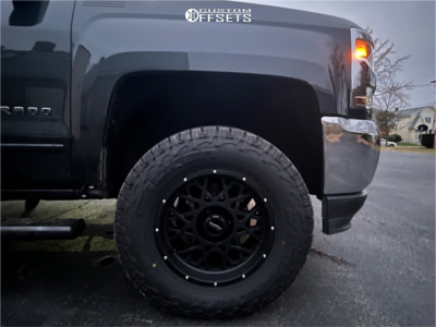 2017 Chevrolet Silverado 1500 with 18x9 -12 Vision Rocker and 305/65R18 ...
