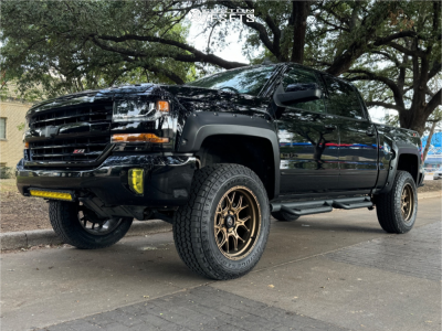 2018 Chevrolet Silverado 1500 with 20x10 -18 Fuel Tech and 285/65R20 ...