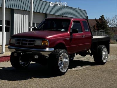 1994 Ford Ranger with 22x14 -73 American Force Kash Ss and 33/12.5R22 ...