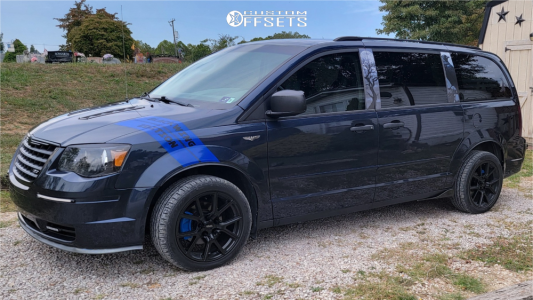 2008 Chrysler Town with 18x8 40 Voxx Replicas Track Hawk and 245/45R18 ...