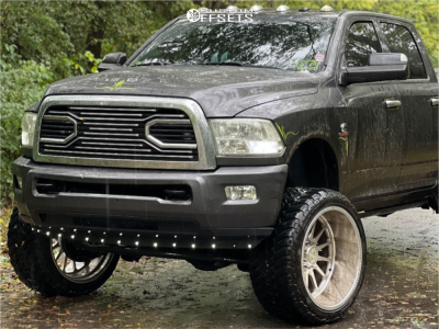 2018 Ram 2500 with 24x14 -76 ARKON FORGED Torx and 35/13.5R24 AMP Mud ...