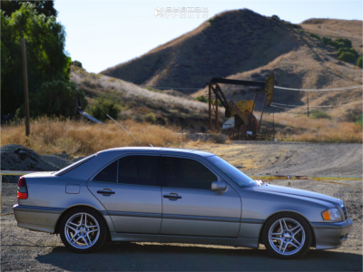 1999 Mercedes-Benz C230 with 17x7.5 35 RTX OE Replica Stern and 225 ...