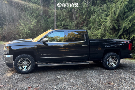 2017 Chevrolet Silverado 1500 with 20x10 -25 Xtreme Nx-14 and 33/12 ...