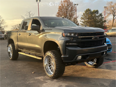 2020 Chevrolet Silverado 1500 with 24x12 -44 Hardcore Offroad Hc24 and ...
