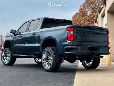 2020 Chevrolet Silverado 1500 with 24x12 -44 Hardcore Offroad Hc24 and ...
