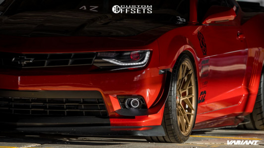 2014 Chevrolet Camaro with 20x10 23 Variant Radon and 285/30R20 ...