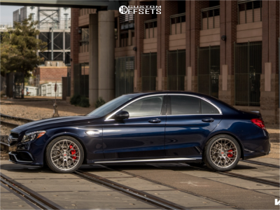 2020 Mercedes-Benz C63 AMG S with 19x8.5 25 Variant Radon and 245/35R19 ...