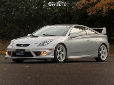 2003 Toyota Celica with 18x8.5 35 AVID1 Av42 and 215/40R18 Lexani Lxuhp ...