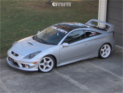 2003 Toyota Celica with 18x8.5 35 AVID1 Av42 and 215/40R18 Lexani Lxuhp ...