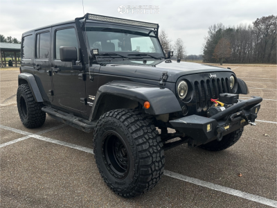 2013 Jeep Wrangler with 17x10 -25 Vision Tactical and 35/12.5R17 Kenda ...