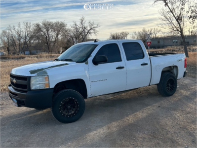 2009 Chevrolet Silverado 1500 with 17x9 0 Rock Forged Ff15 and 265 ...