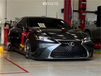 2007 Lexus ES350 with 19x8.5 25 Work Emotion and 235/35R19 Toyo Tires ...
