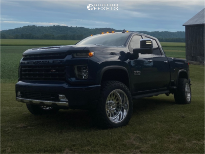 2022 Chevrolet Silverado 2500 HD with 20x12 -40 American Force Atom Ss and 33/12.5R20 Toyo Tires ...