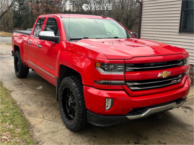 2016 Chevrolet Silverado 1500 with 20x9 0 Moto Metal Mo970 and 275 ...