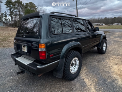 1994 Toyota Land Cruiser with 17x9 -12 KMC Km445 and 33/12.5R17 Nitto ...