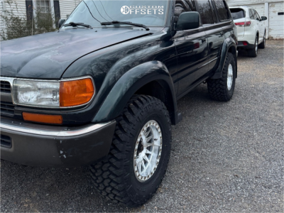 1994 Toyota Land Cruiser with 17x9 -12 KMC Km445 and 33/12.5R17 Nitto ...