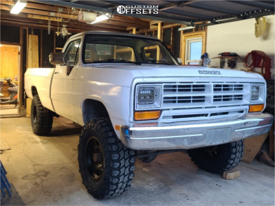 1989 Dodge W150 Standard Cab Pickup Wheel Offset Flush Suspension Lift ...