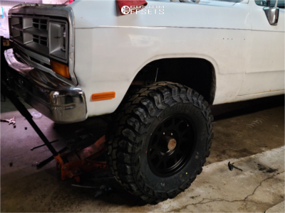 1989 Dodge W150 Standard Cab Pickup with 17x9 1 Ultra The Chief and 35/ ...