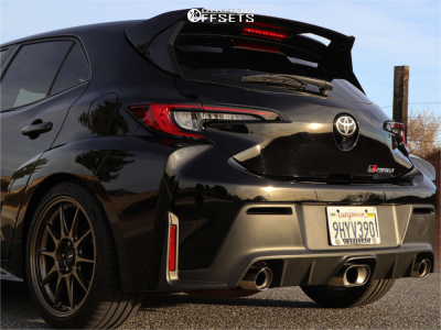 2023 Toyota GR Corolla with 18x8.5 35 Konig Dekagram and 235/40R18 ...