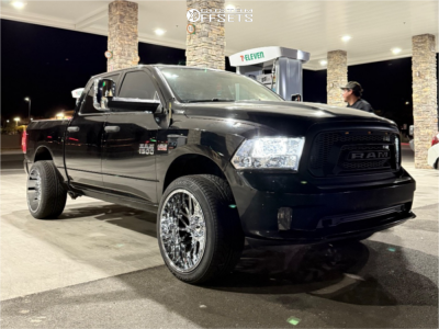 2013 Ram 1500 with 22x12 -51 Vision Brawl and 305/40R22 Lexani Lx ...