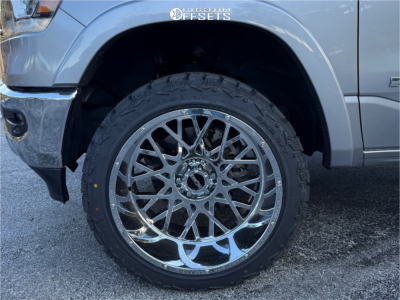 2022 Ram 1500 with 22x12 -51 Vision Rocker and 33/12.5R22 Kelfire Dmr ...