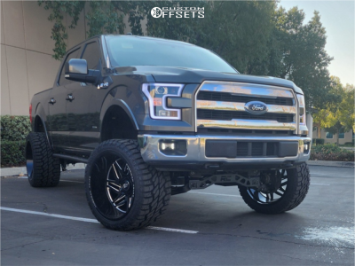 2017 Ford F-150 with 24x14 -76 American Truxx Goliath and 35/14.5R24 ...