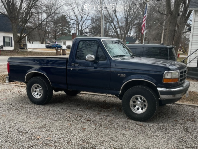 1995 Ford F-150 with 15x8 -28 Alloy Ion 171 and 32/11.5R15 Falken Wildpeak At4w and Suspension ...