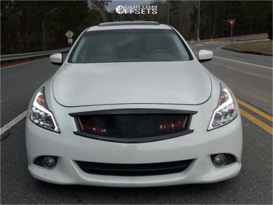 2011 INFINITI G37 with 19x9.5 22 Aodhan Ah02 and 245/35R19 Lexani Lx ...