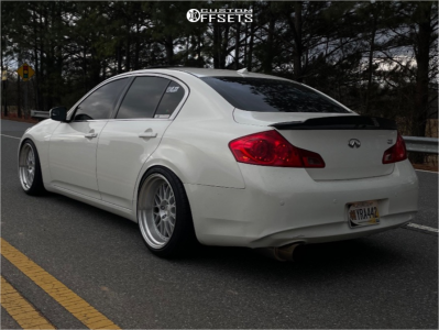 2011 INFINITI G37 with 19x9.5 22 Aodhan Ah02 and 245/35R19 Lexani Lx ...