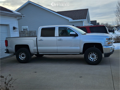 2017 Chevrolet Silverado 1500 with 17x8.5 0 Method Mr305 and 285/70R17 ...