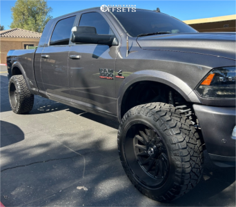 2017 Ram 3500 with 22x12 -44 TIS 547b and 35/12.5R22 Nitto Ridge ...