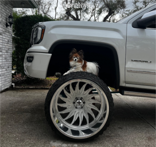 2018 GMC Sierra 1500 with 26x16 -101 KG1 Forged Phoenix and 35/15.5R26 ...