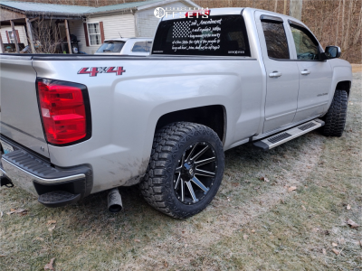 2018 Chevrolet Silverado 1500 with 20x10 -19 Fuel Contra and 33/12.5R20 ...