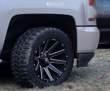 2018 Chevrolet Silverado 1500 with 20x10 -19 Fuel Contra and 33/12.5R20 ...