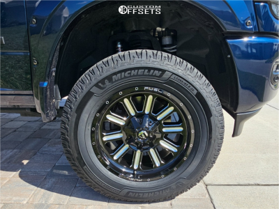 2023 Ram 2500 with 20x9 1 Fuel Hardline and 295/65R20 Michelin Defender ...