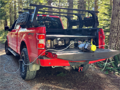 2019 Ford F-150 with 18x9 18 Vision Nemesis and 295/70R18 Nitto Ridge ...
