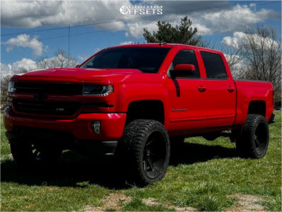 2018 Chevrolet Silverado 1500 Wheel Offset Aggressive > 1" Outside ...