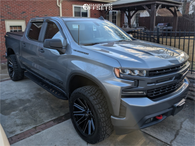2021 Chevrolet Silverado 1500 with 22x10 -18 Moto Metal Mo998 and 35/12 ...