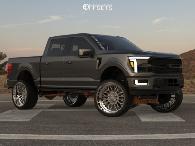 2024 Ford F-150 with 24x12 -51 ARKON FORGED Dallas and 33/12.5R24 Venom ...