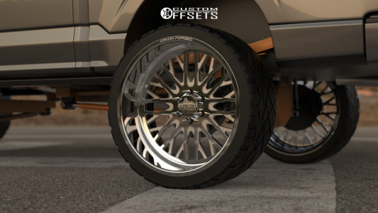 2024 Ford F-150 with 24x12 -51 ARKON FORGED Dallas and 33/12.5R24 Venom ...