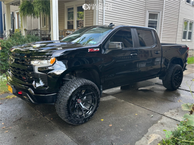 2023 Chevrolet Silverado 1500 with 22x12 -44 Vossen Hf6-4 and 35/12 ...