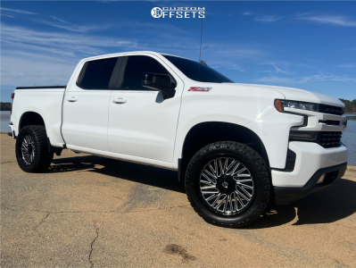 2019 Chevrolet Silverado 1500 with 22x10 10 TIS 553bm and 33/12.5R22 ...