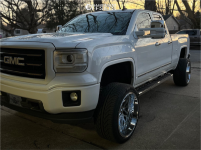 2015 GMC Sierra 1500 with 22x12 -51 Vision Brawl and 33/12.5R22 Lexani ...